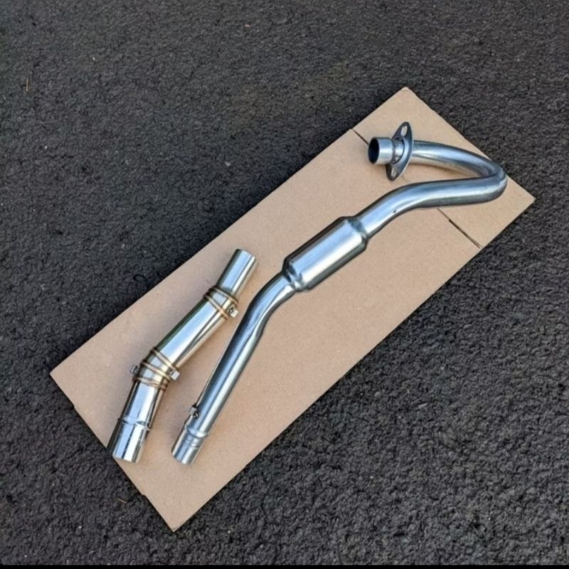 Lh exhaust pipe exhaust pipe nech header Pnp for ksr110 ksr110 pro ksr ...