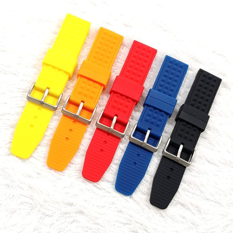 Premium Seiko waffle rubber strap/rubber waffle strap/waffle Watch ...
