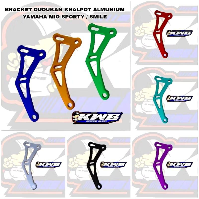 Yamaha mio sporty / mio smile aluminum exhaust pangkon mounting Bracket ...