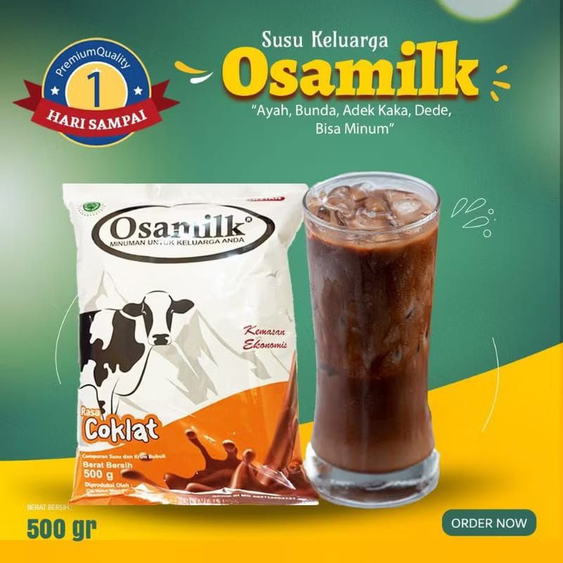 Osamilk Milk 500gr Chocolate - Cow's Milk Powder Body Fattening Milk ...