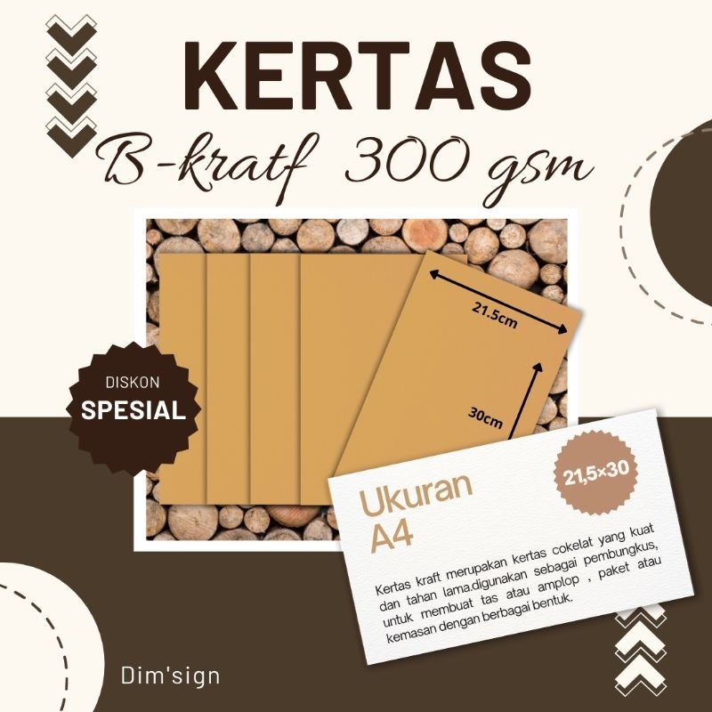 Brown Paper/B-krhf 300 gsm A4 size | Shopee Philippines