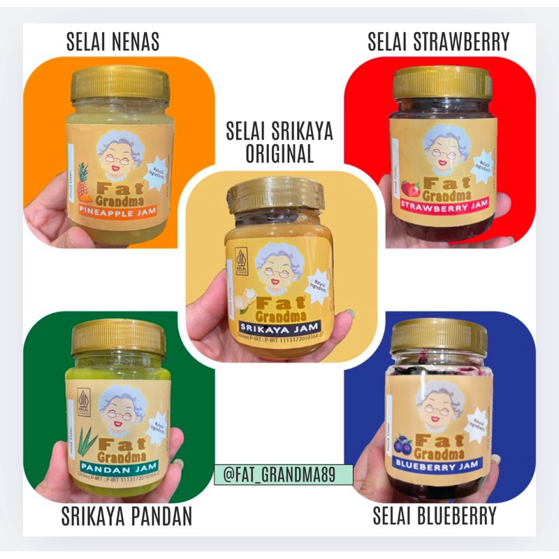 Halal Medan Srikaya Rich Jam Pandan Jam Strawberry Blueberry Jam ...