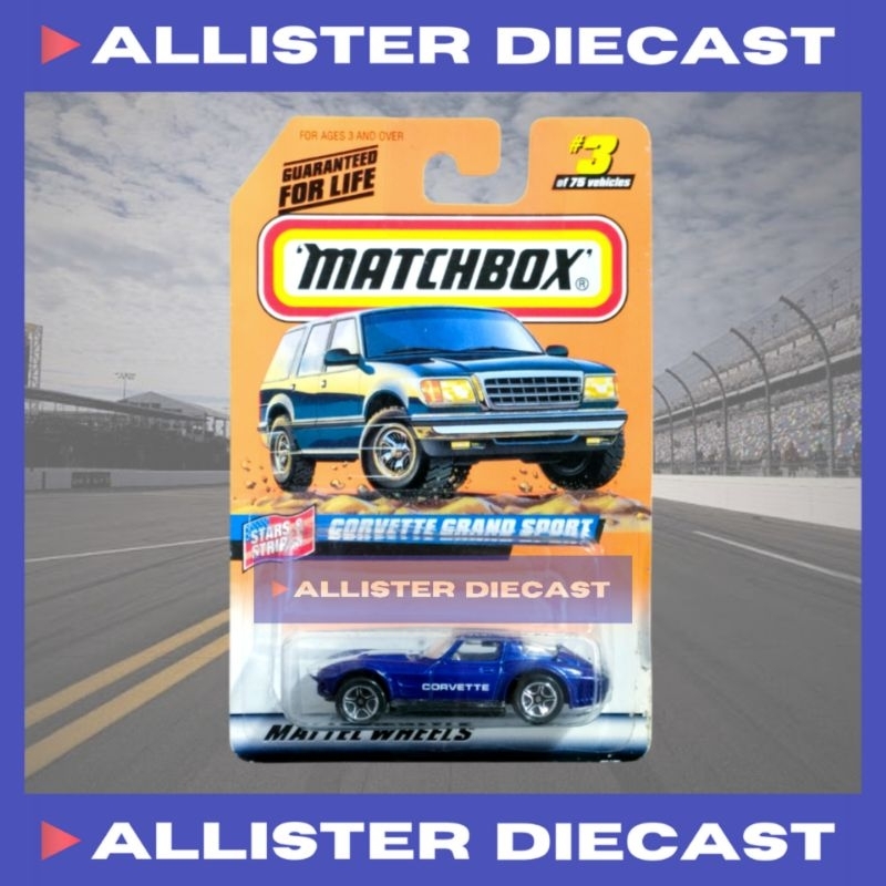 Vintage Matchbox Corvette Grand Sport Blue Matchbox Corvette Grand ...