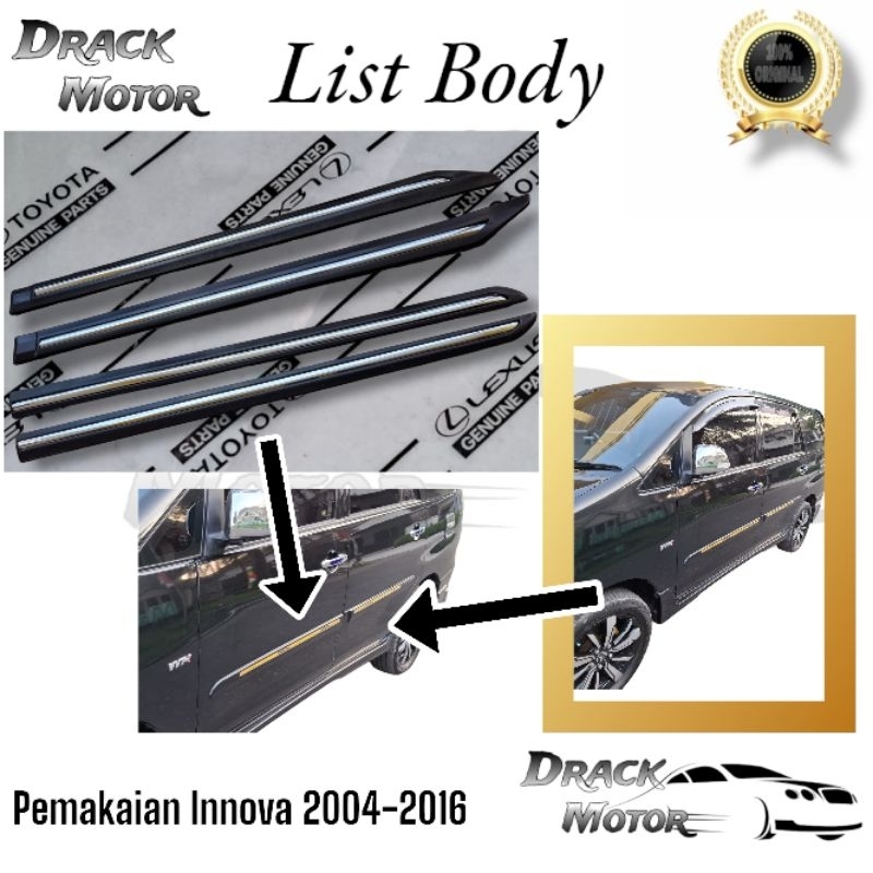 LIST OF BODY INNOVA 2004-2015 Original Toyota Innova Side Body // Side ...