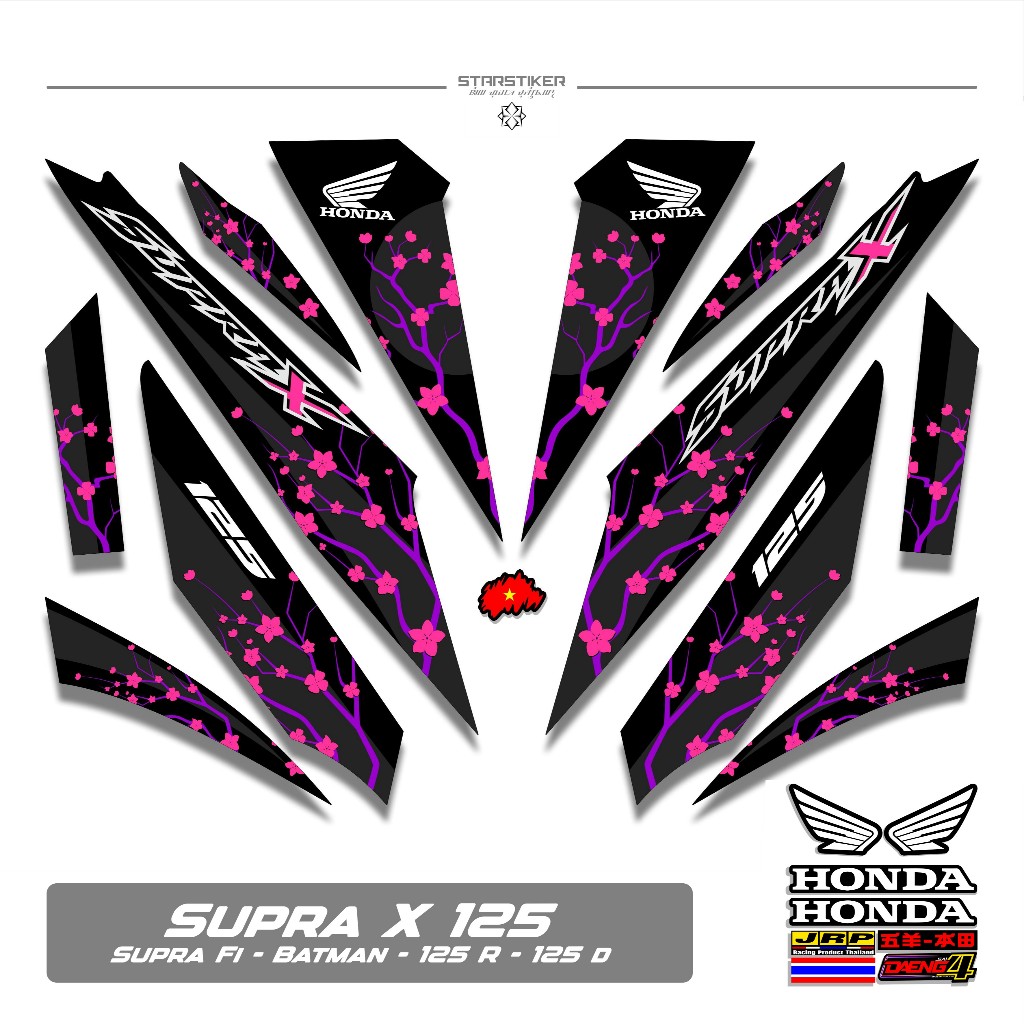 Striping Supra X 125 Motif X88 Wave X 125 Sticker Sticker Supra 2008 ...