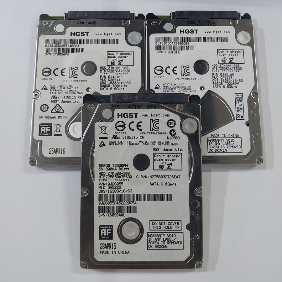 500gb 2.5inch sata HGST 7200Rpm laptop hard disk | Shopee Philippines
