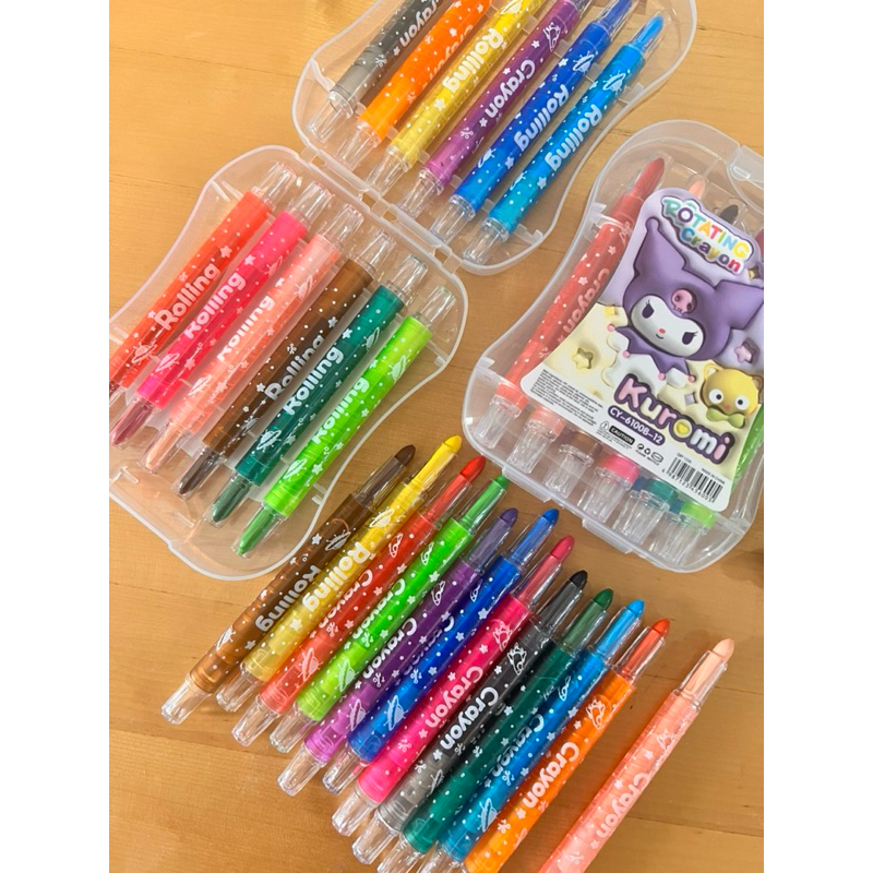 MATA Rotating Crayons / anti-break Twist Crayons Non-Toxic grasp CRAYON ...