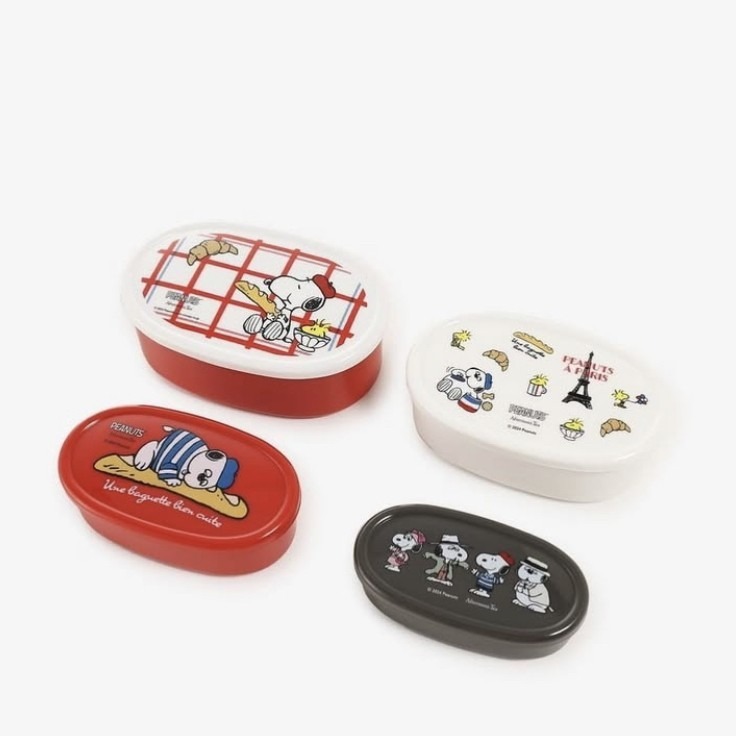 Snoopy peanut afternoon tea living food storage container set contains ...