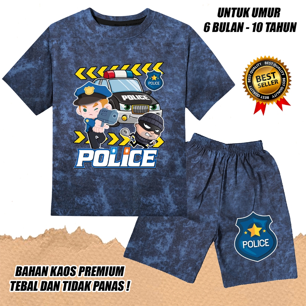 KATUN Boys girls short sleeve printed denim jeans suit soft cotton dtf ...