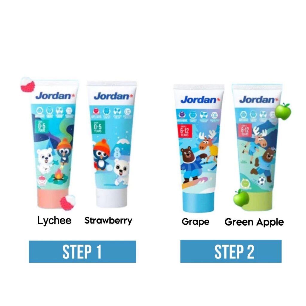 JORDAN TOOTHPASTE KIDS STEP 1 (0-5 YEARS) | Shopee Philippines