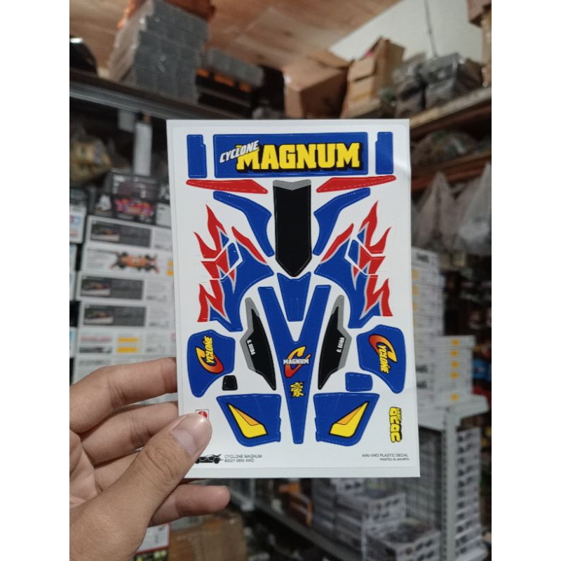 DECAL MINI 4WD CYCLONE MAGNUM / STICKER TAMIYA CYCLONE MAGNUM PREMIUM ...