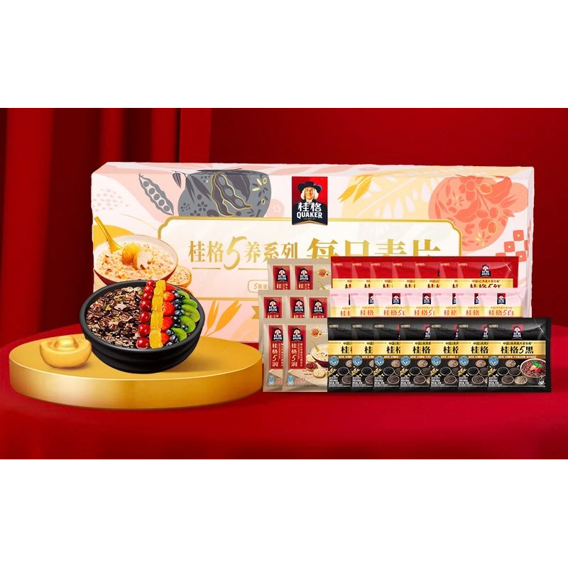 QUAKER GIFT SET FIVE MULTIGRAIN INSTANT OATMEAL 28pcs x 30gr (4 ...