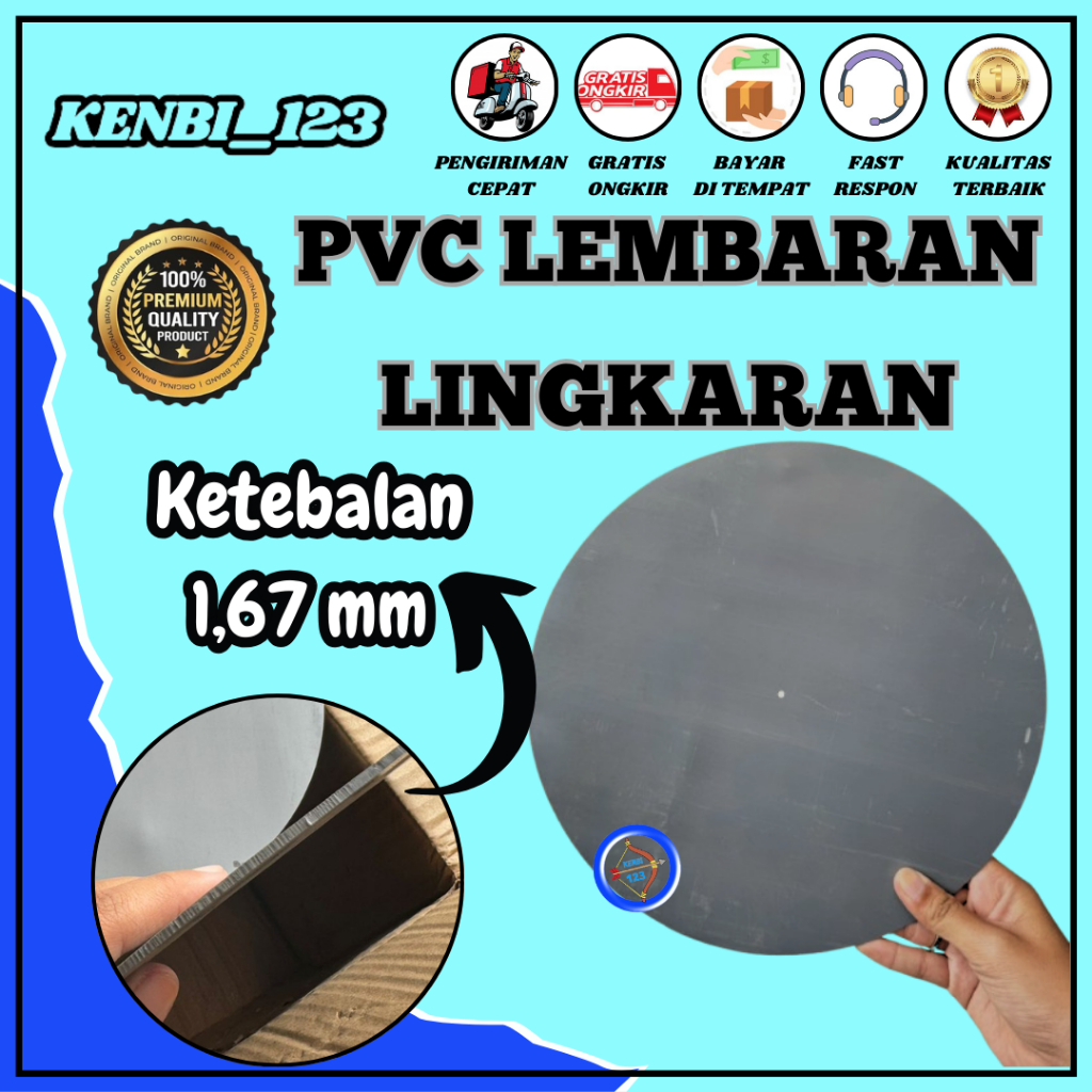 Pvc Pipe Sheet Circle Sheet Diameter 27cm Thickness 1.67mm KENBI_123 | Shopee Philippines