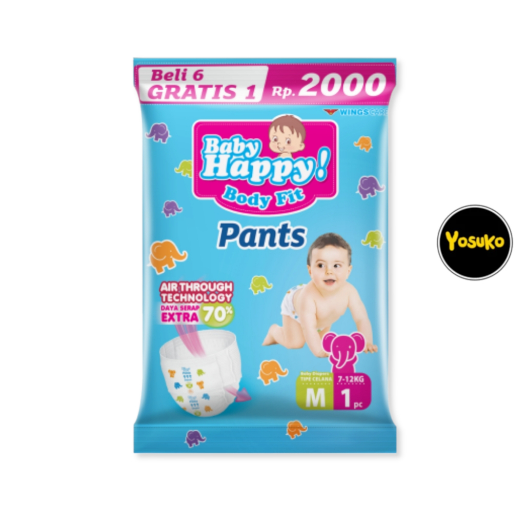 Baby Happy Diaper Pants M Sachet Diaper Unit Type Pants | Shopee ...
