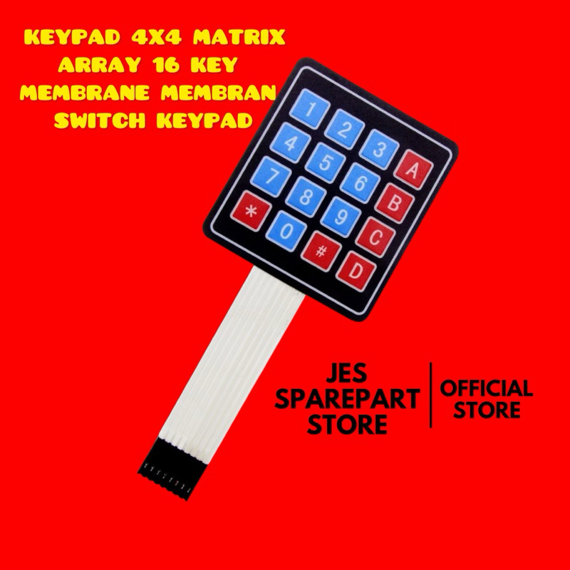 Keypad 4X4 MATRIX ARRAY 16 KEY MEMBRANE MEMBRANE SWITCH KEYPAD | Shopee Philippines