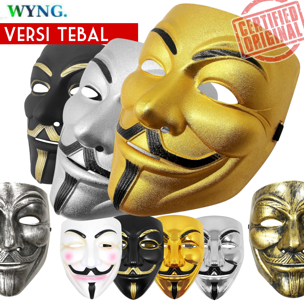 Professional Hacker 14 Colors - Thick V V Vendetta Mask Occupy Mask ...