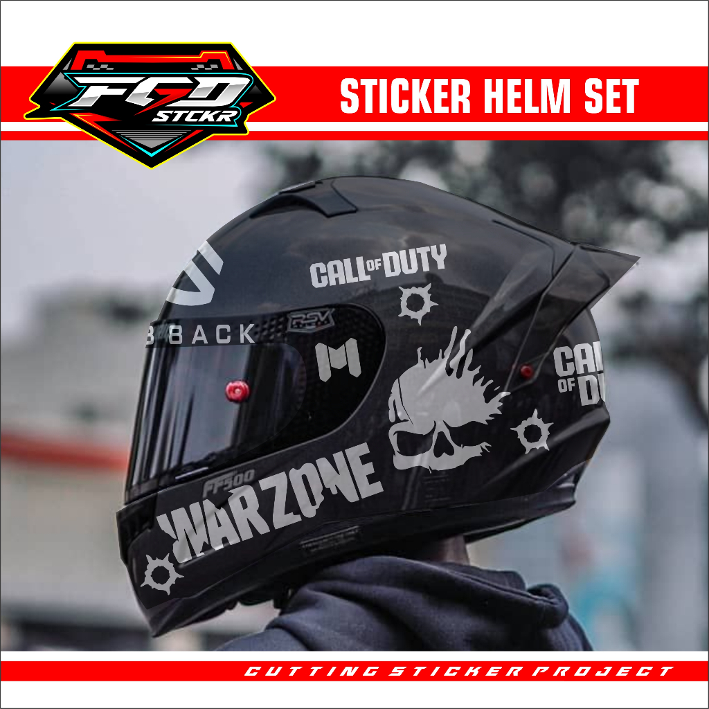 Helmet Sticker - WARZONE Sticker CUTTING SET For Helmet | Shopee ...