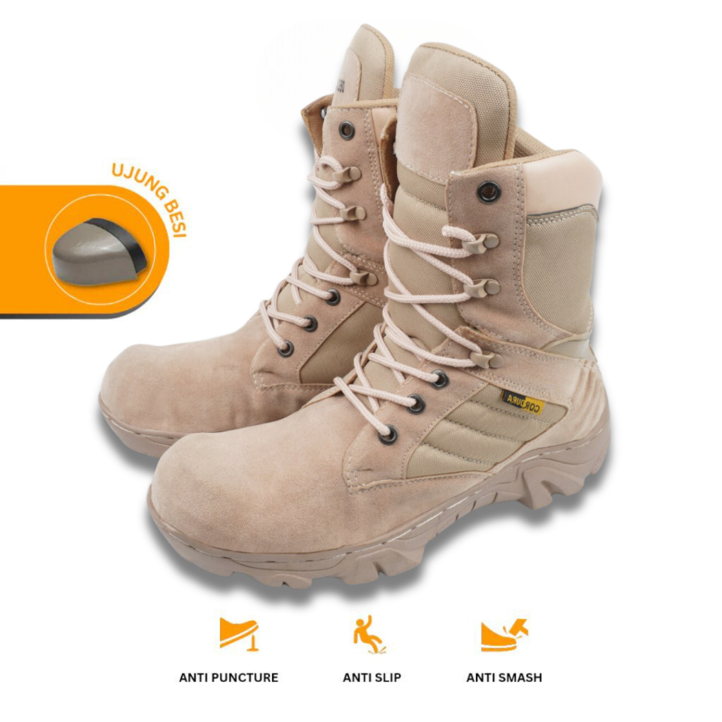 Safety Boots Delta Tactical Haiking Adventure Boots 6inc 8inc Iron Toe ...