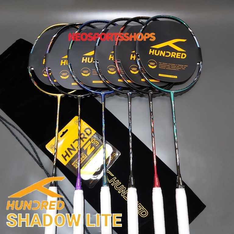 Original Hundred HNDRD Shadow Lite Badminton Racket | Shopee Philippines