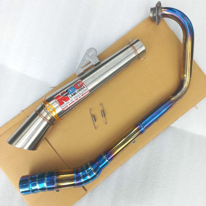Open pipe Bluegold Noo Lamlukka exhaust pipe for Tmx 125 155 DL 150 ...