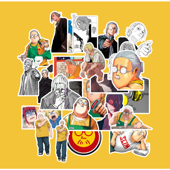 Sakamoto Days Anime Stickers Pack Cartoon Cute Contemporary Cool ...