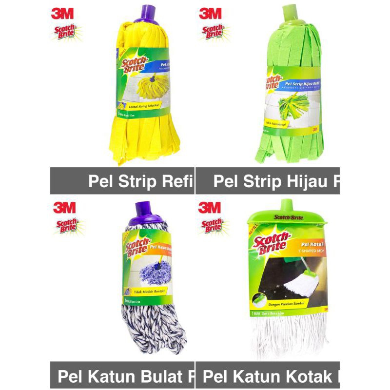 3m Scotch Brite Square round wick strip mop | Scotch brite Anti-Scratch ...