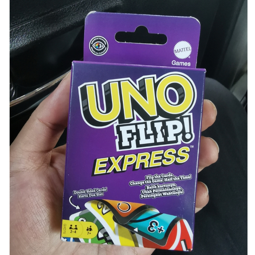 Uno FLIP Express Card new fun children's toy Card original by Mattel ...