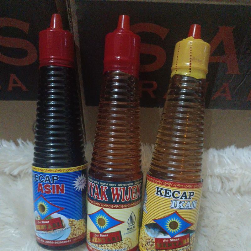 PACKAGE 3B CONTAINS 3 bottles @ 150ml (salted soy sauce, sesame oil ...