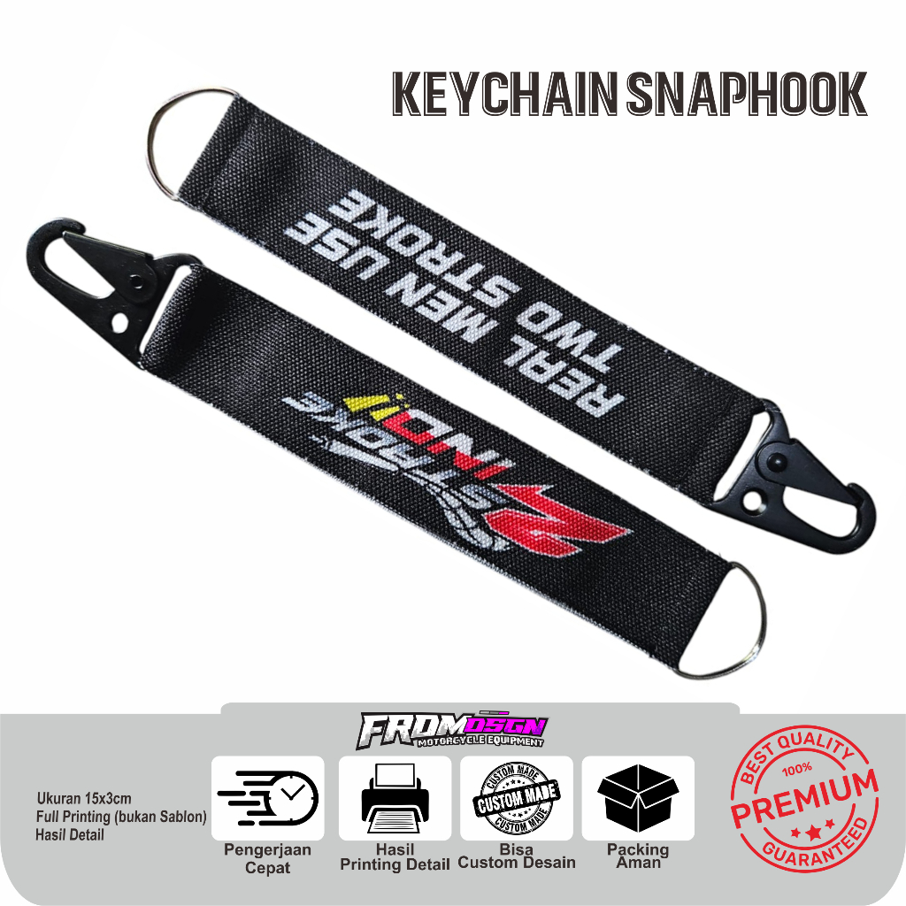 GANTUNGAN Indonesia 2 Stroke keychain Snaphook/2 Stroke keychain ...
