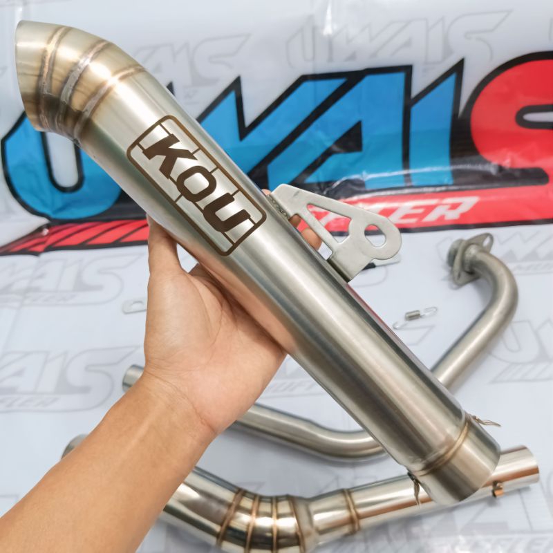 Big Elbow Kou Mahachai 51mm Open Pipe Raider 150 RS 150 Snper 135 150 ...