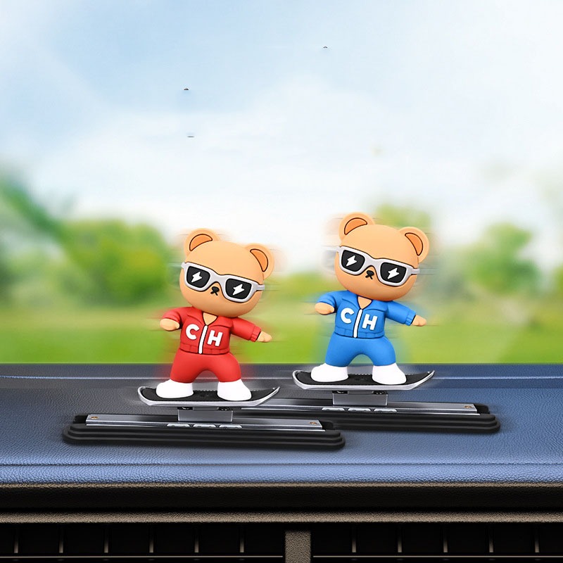 Unique Rocking Bear Motif Car DASHBOARD Display | Shopee Philippines