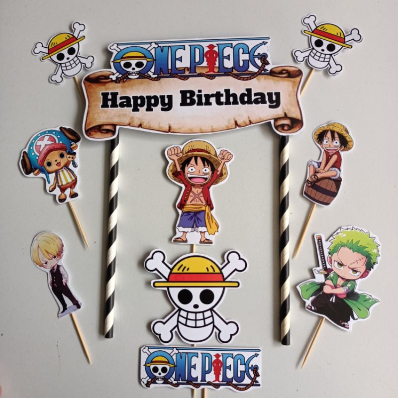 Character cake Topper/One Piece character birthday cake decoration ...