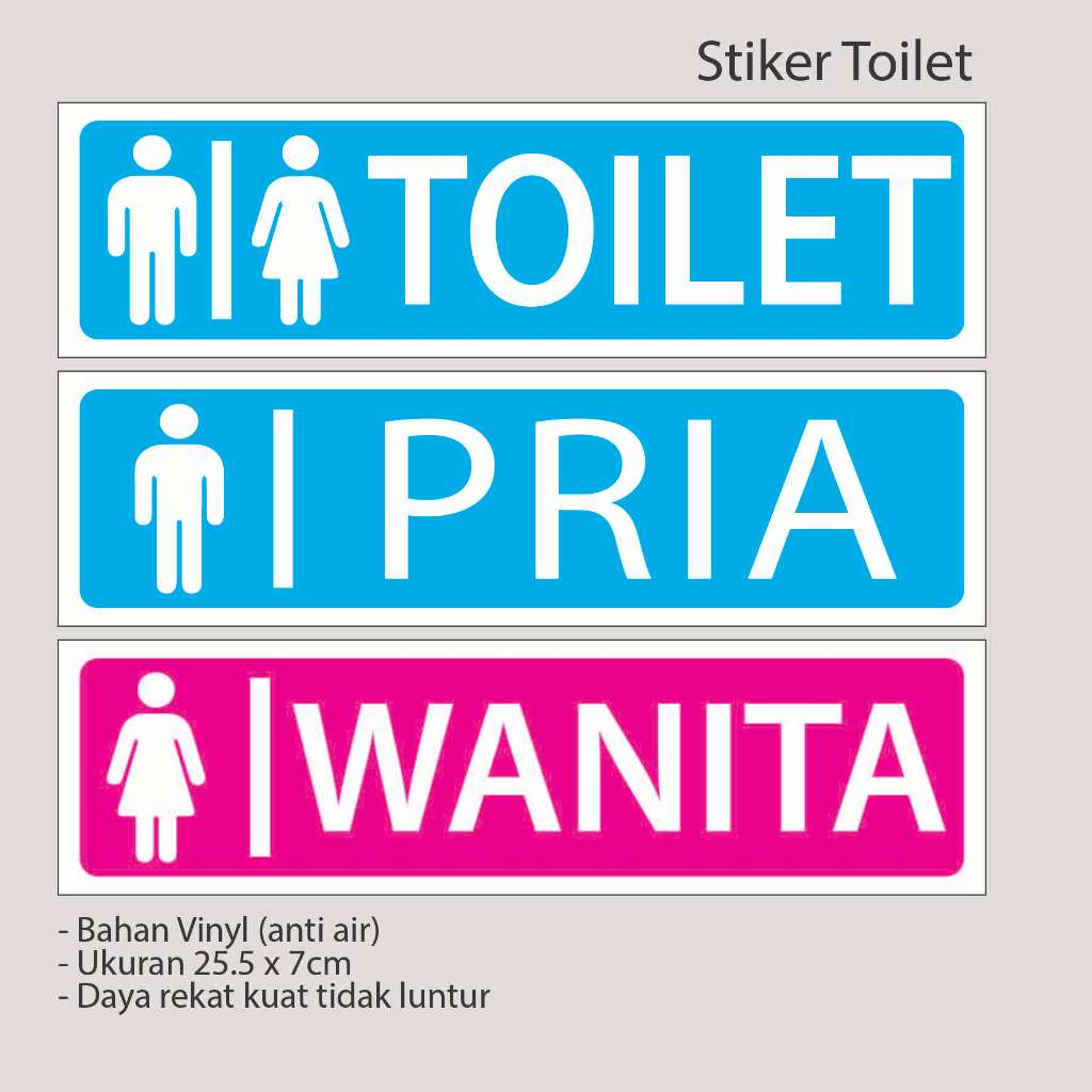 Toilet Label Sign Stickers Men's toilet stickers women's toilet ...