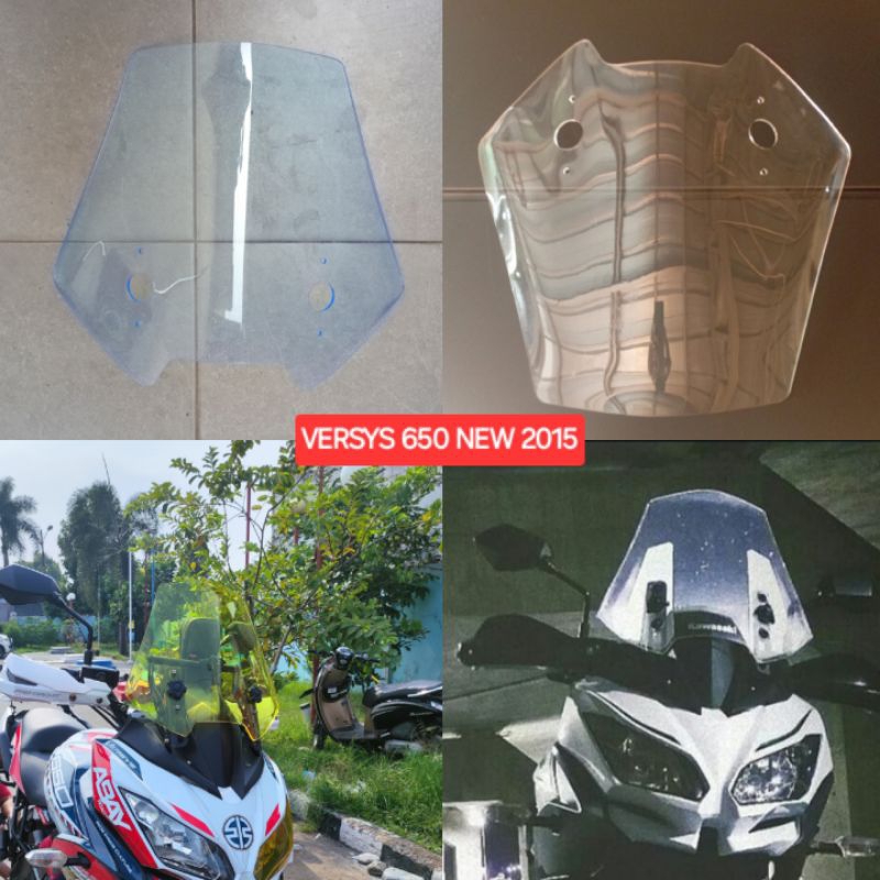 WINDSHIELD VERSYS VISOR VERSYS 650 NEW VISOR NEW VERSYS 4MM THICKNESS ...