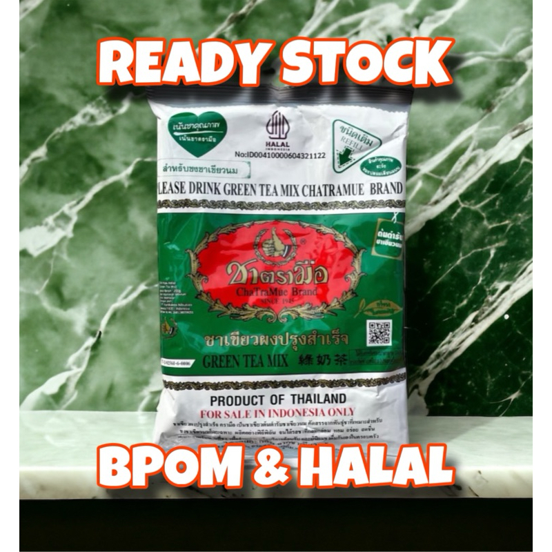 GREEN TEA ORIGINAL THAI TEA CHATRAMUE TEA 200GR HALAL BPOM | Shopee ...