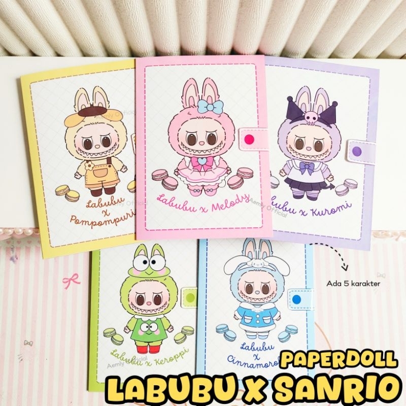 Labubu x Sanrio Paperdoll Quiet Book | Shopee Philippines