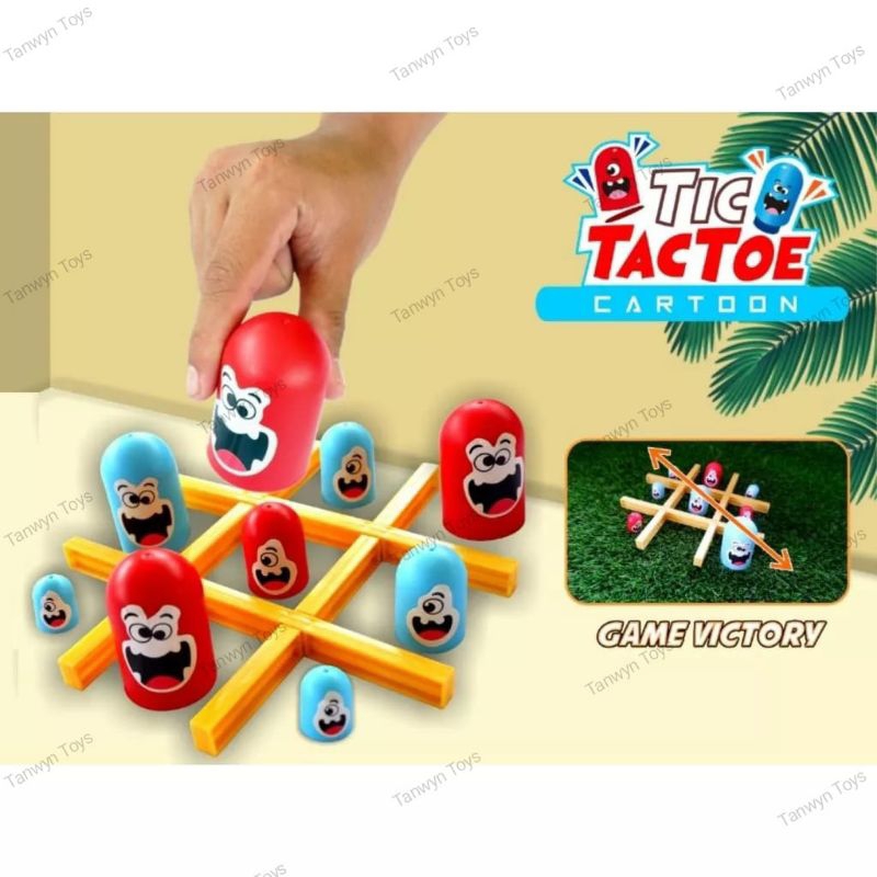 Tic Tac Toe Board Game / TicTacToe Games Adu Strategy | Shopee Philippines