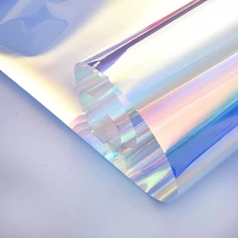 [1 SHEET] HOLOGRAM SHEET (50 x 50 cm) OPP plastic holographic rainbow ...