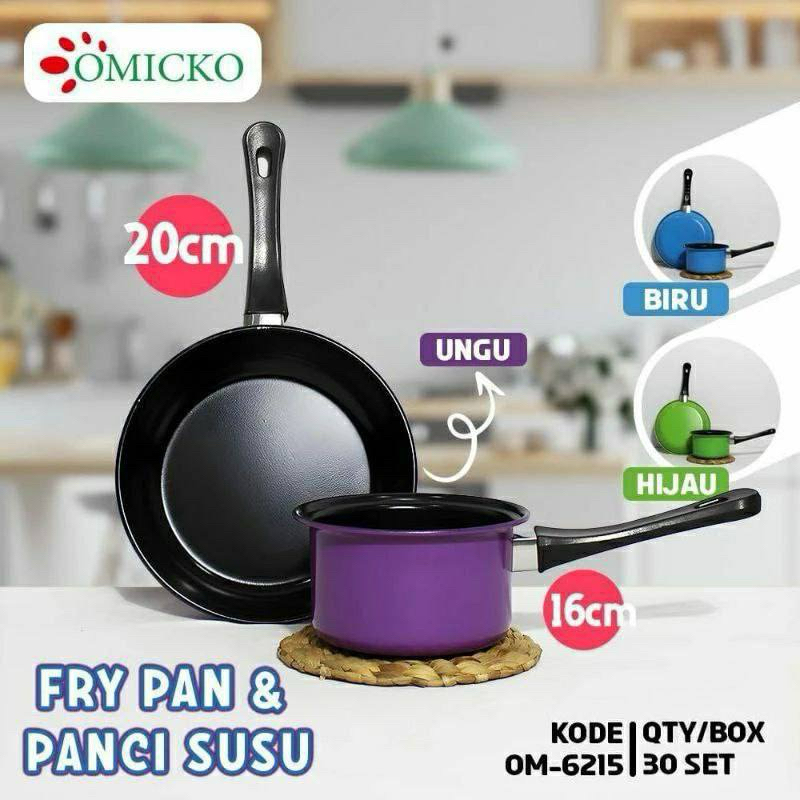 PANCI SET TEFLON MILK PAN PASTELLA SET FRYPAN CONTAINS 2 PCS SUN CLAS ...