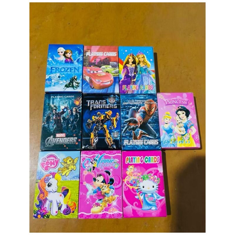Small box cartoon children's playing cards | Shopee Philippines