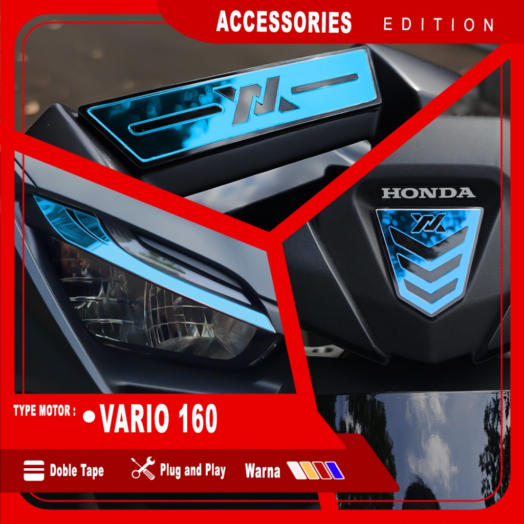 Acrylic Emblem Vario 160 Stirrup Vario 160 Front Shell Shield Emblem ...