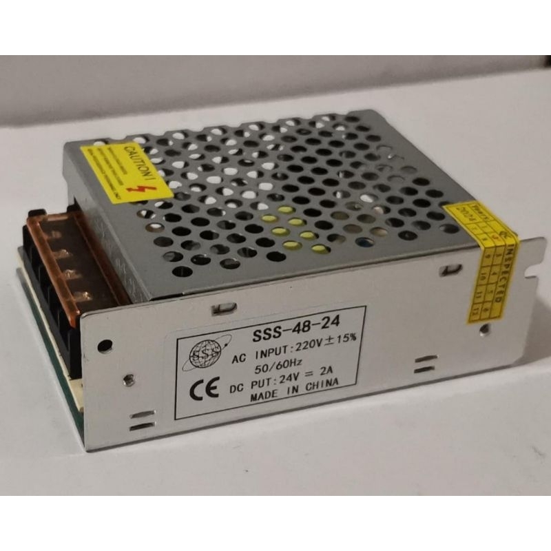 Power Supply Adapter 24V 2A SSS-48-24 Iron Cavity Net Model Input 220V AC Output 24V DC 50-60Hz ...