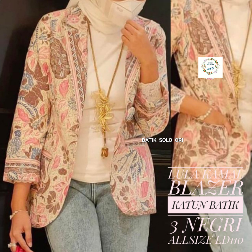 Lula KAMAL PINK FLOWY VEST BATIK BSO BY BATIK SOLO. Batik VEST FOR ...