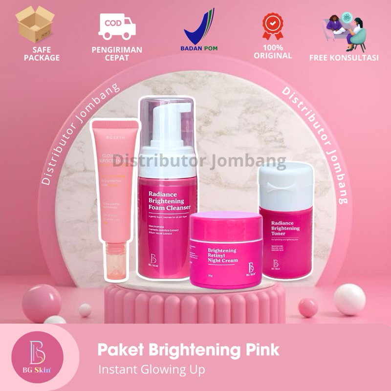 Bg SKIN - BRIGHTENING GLOW PINK PACKAGE | Shopee Philippines