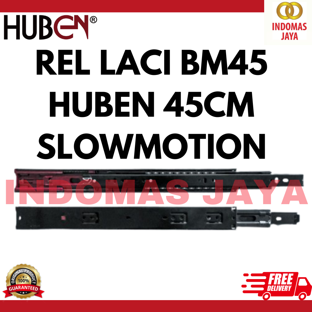 Huben SLOW MOTION BM-45 DRAWER RAIL, SLOW MOTION DRAWER RAIL, HUBEN ...