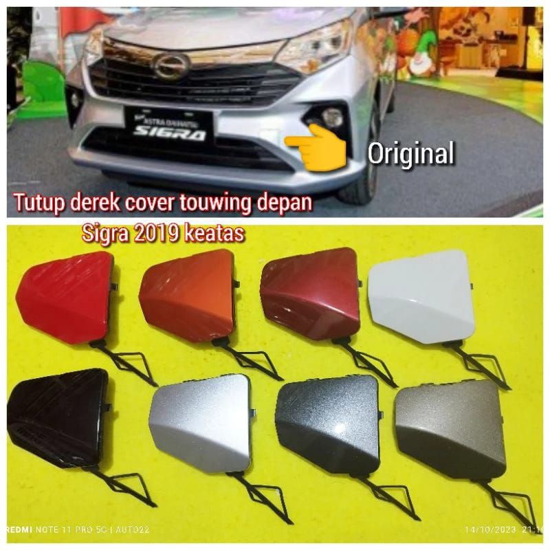 Original sigra front bumper toing cover | Shopee Philippines