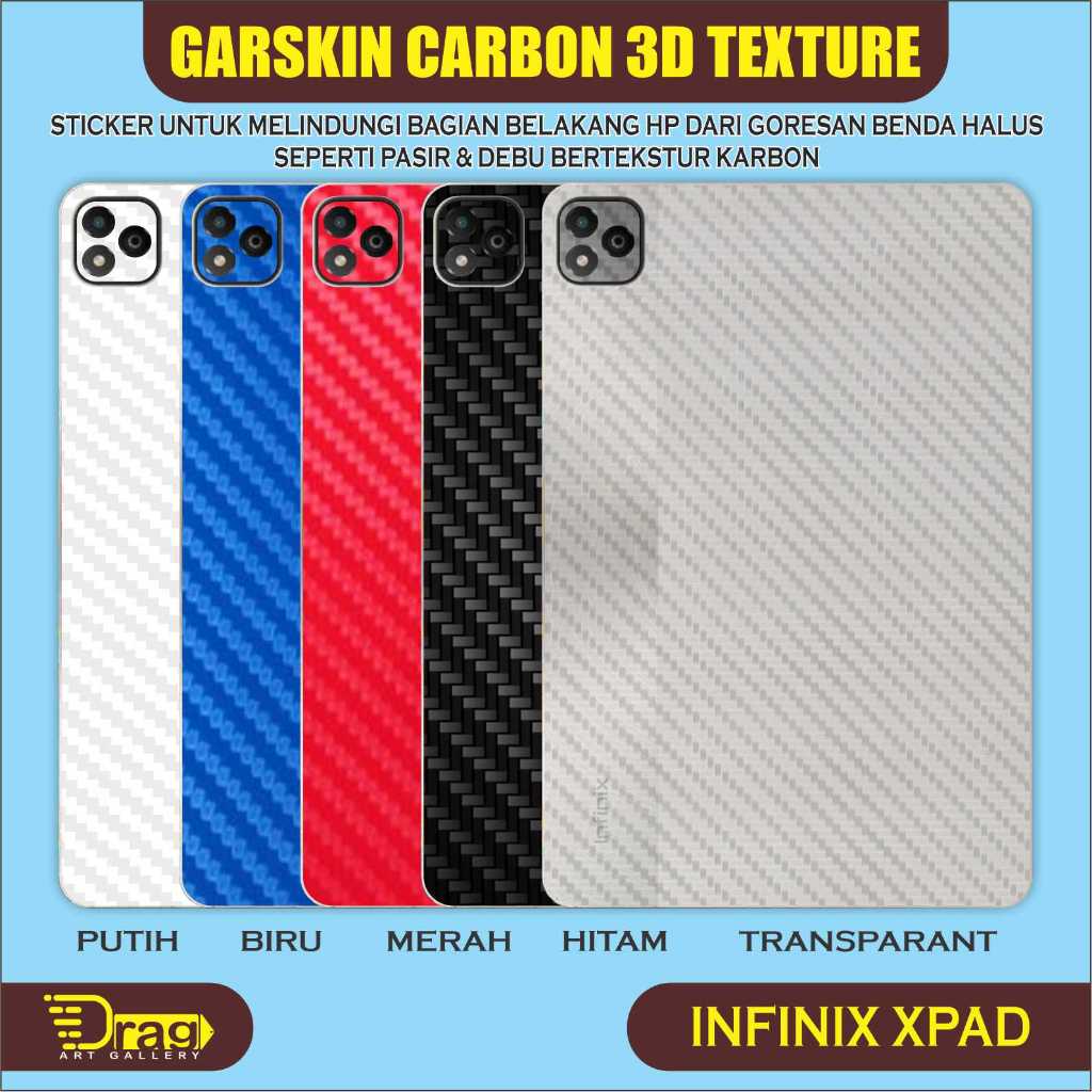 Infinix Xpad 11 Inch Garskin Carbon Anti-Fungus Sticker | Shopee ...