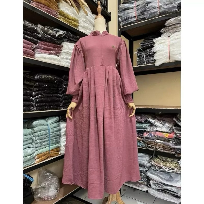 HITAM PUTIH Serana Ofc - KALUNA DRESS GAMIS PUFF SLEEVES BALLOON LUXURY ...