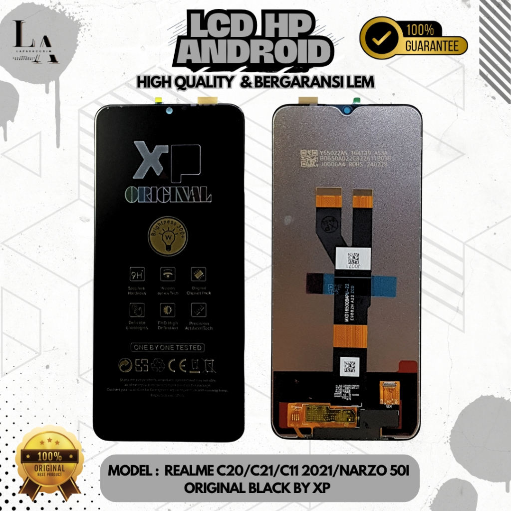 Lcd Touchscreen REALME C20/C21/C11 2021/NARZO 50I Original Black By Xp | Shopee Philippines