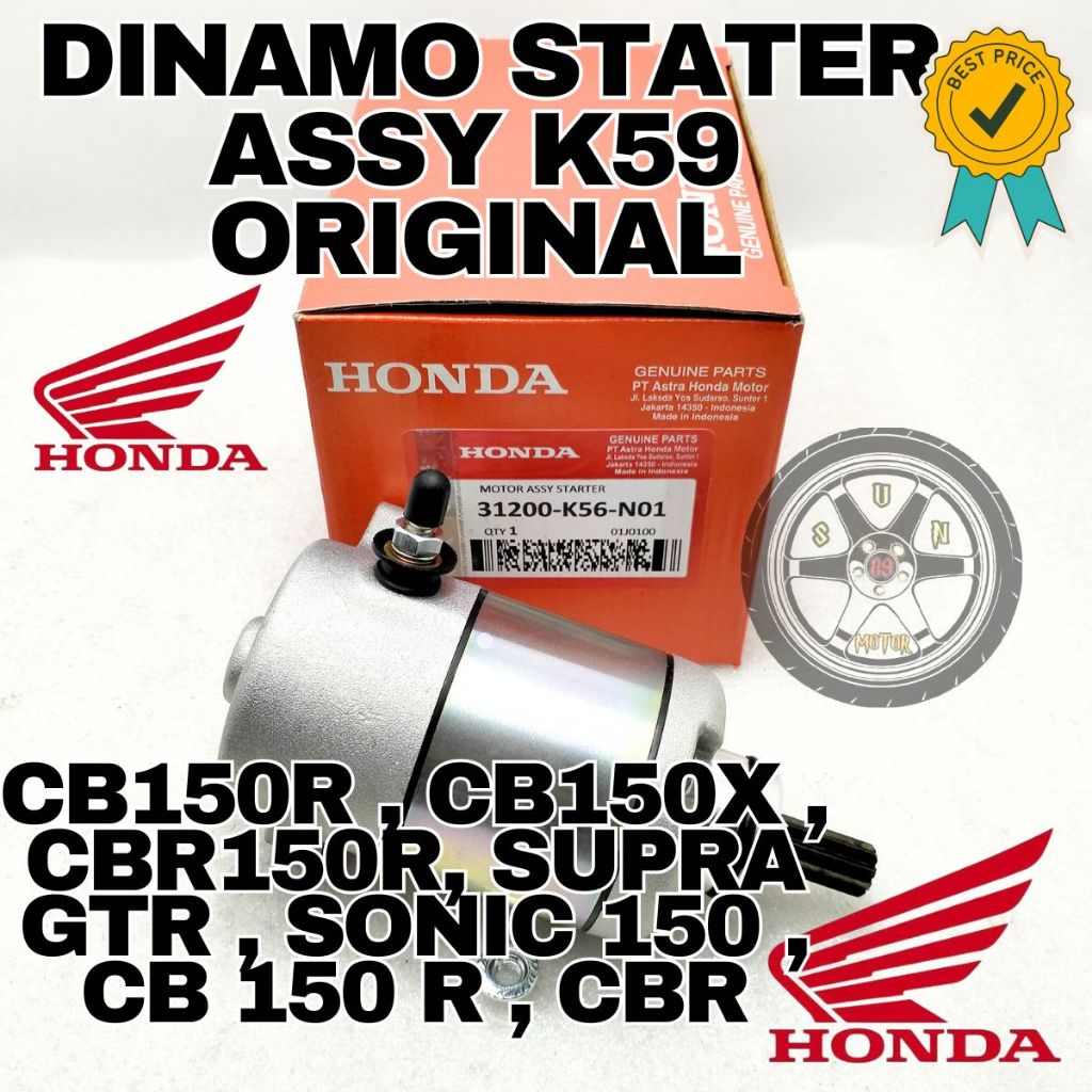 Genuine ORIGINAL HONDA AHM K56 STARTER DYNAMO FOR CB150R, CB150X ...